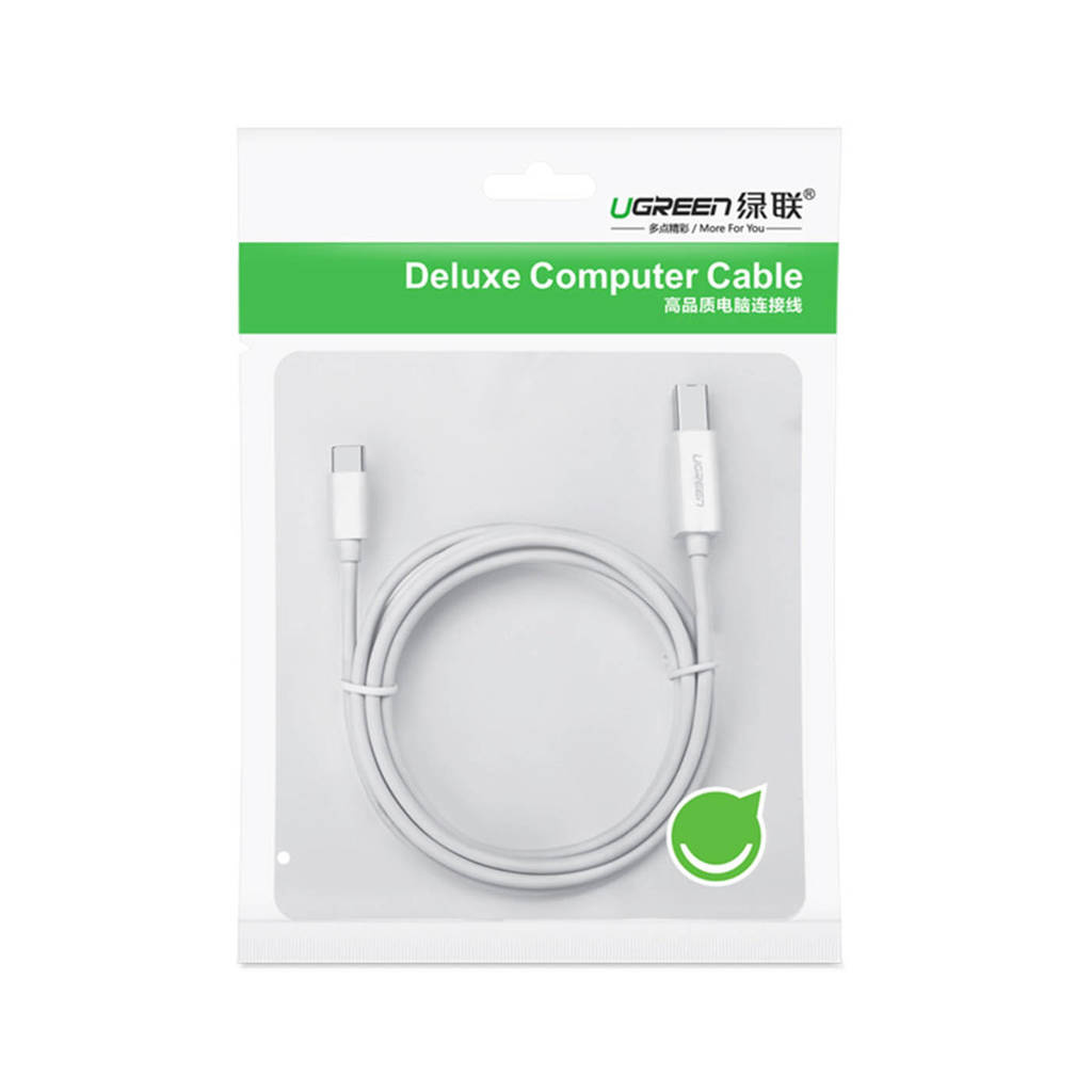 Ugreen printer cable USB-C - USB-B 480Mb/s 1m white (US241) Shop Ugreen.pl