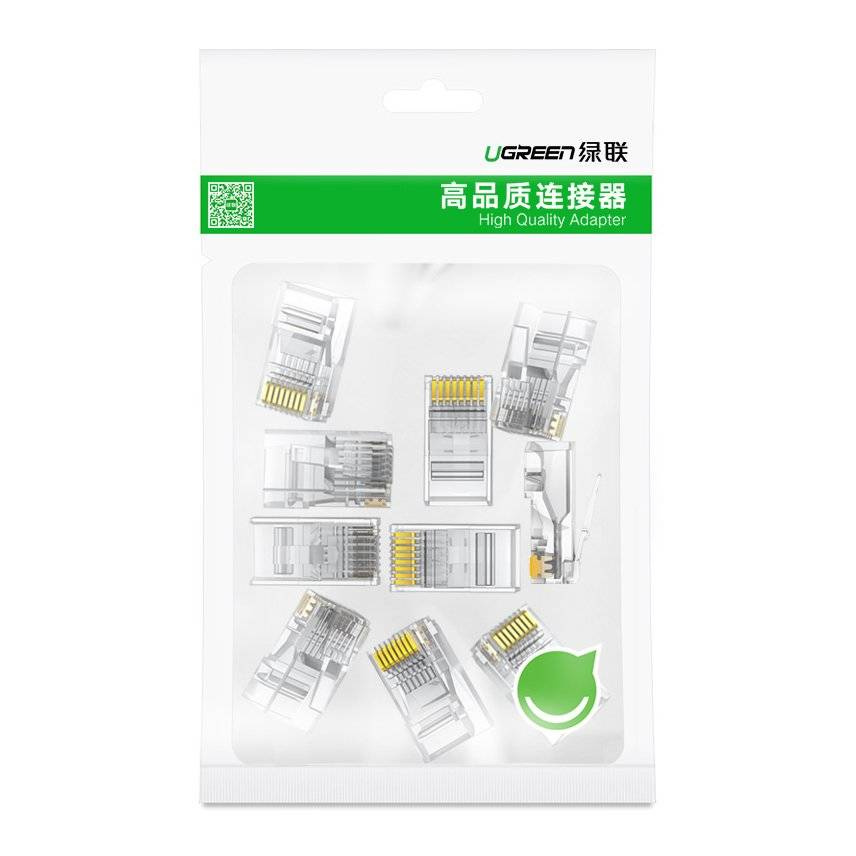 Ugreen 100x plug plug coupler end RJ45 8P8C Cat 6 transparent (60558 ...