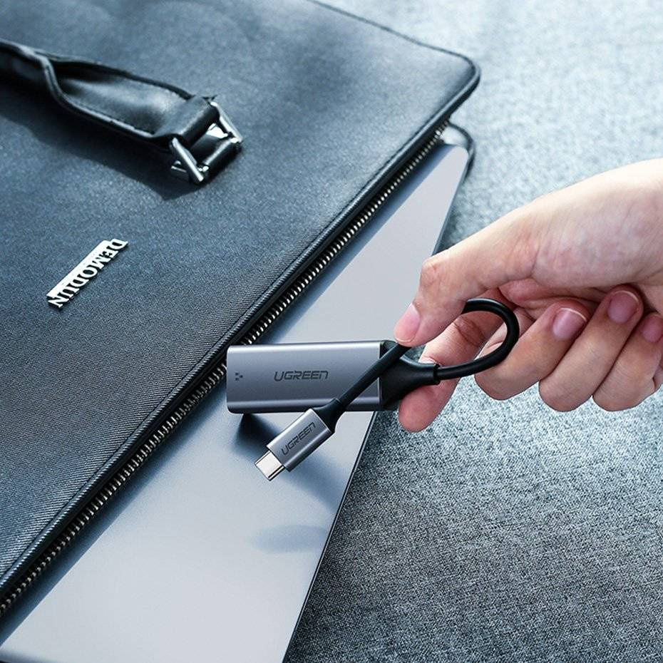 Ugreen external network adapter RJ45 - USB Type C (1000 Mbps / 1 Gbps ...