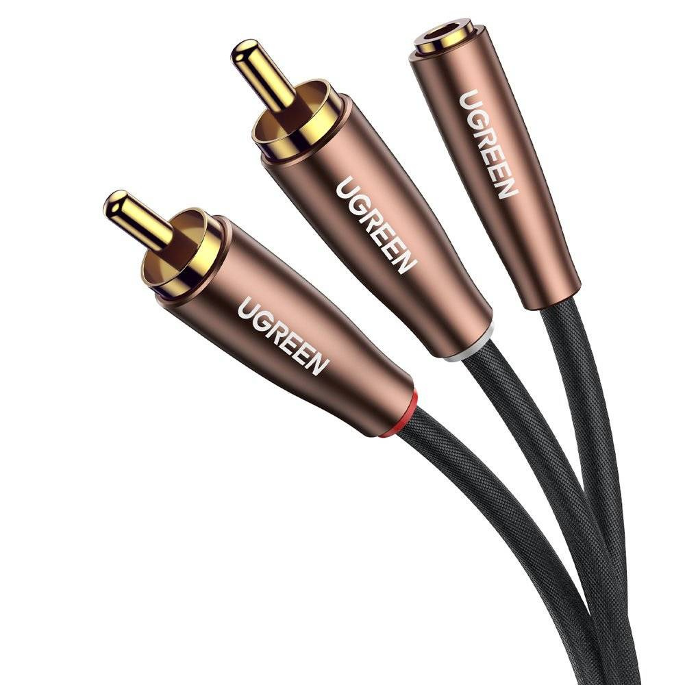 Ugreen kabel przewód audio 3,5 mm mini jack (żeński) - 2RCA (męski) 5m ...