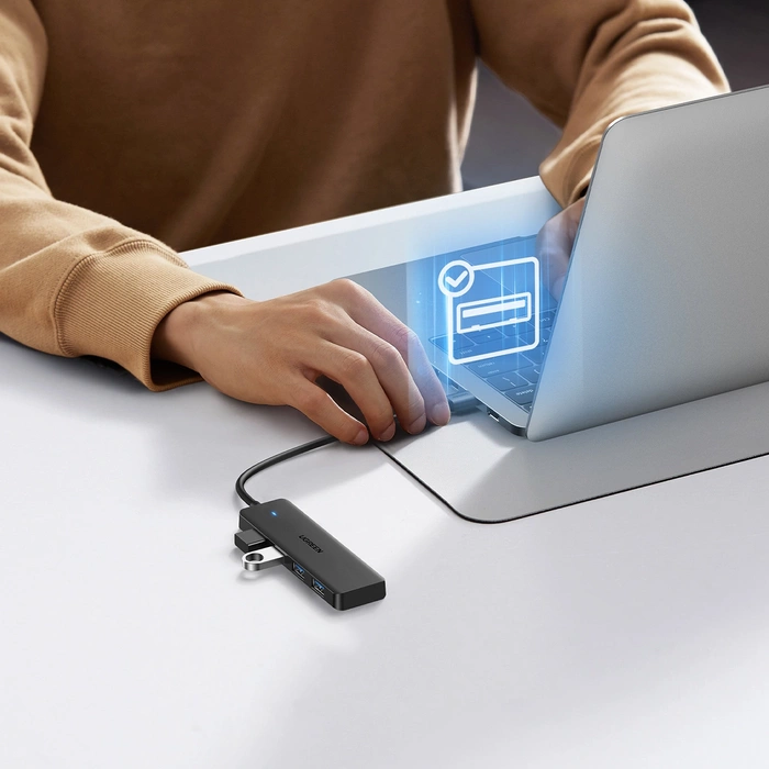 HUB Ugreen CM219 35574 with 4 USB-A 3.0 ports and USB-A 3.0 cable 1m ...